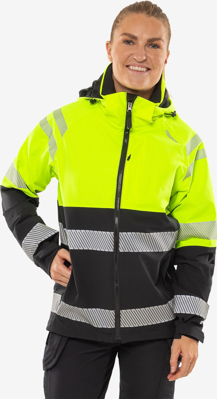 High vis Green stretch shell jacket class 1 4690 GLS