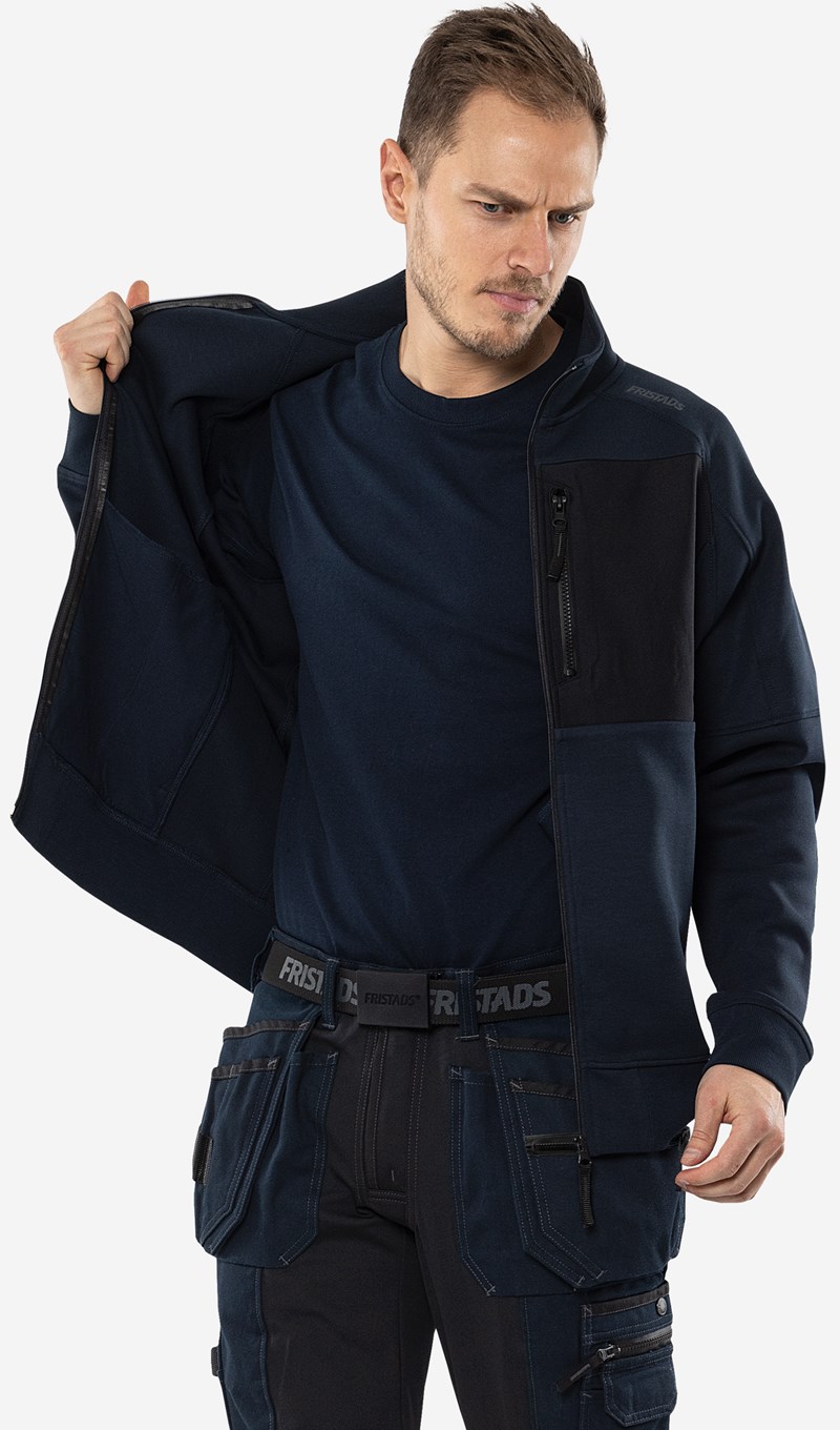 SWEATSHIRT-JAKKE 7830 GKI | Mørk Marine | Fristads